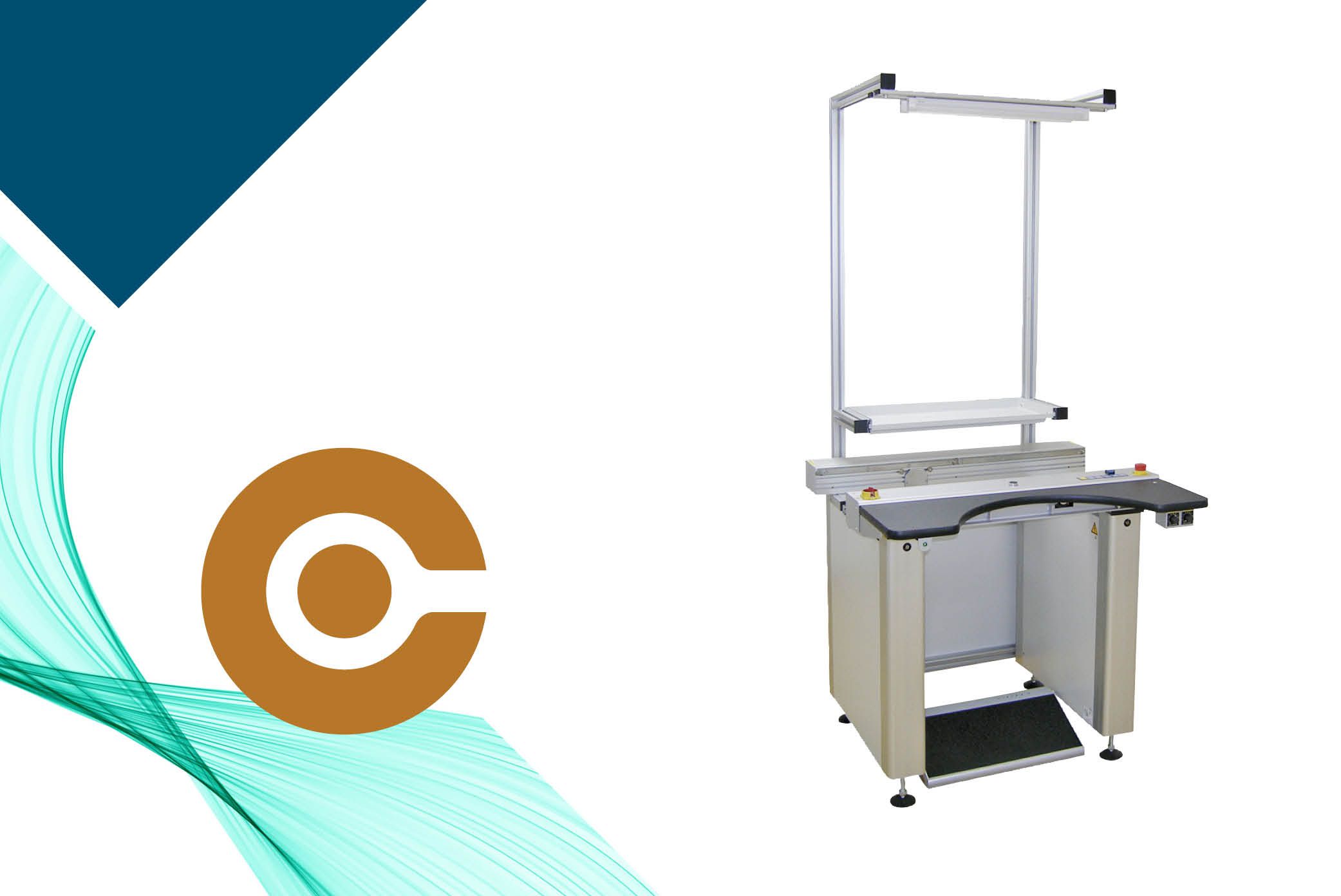 PCB workstation conveyors Nutek workstation conveyor PCB workstations